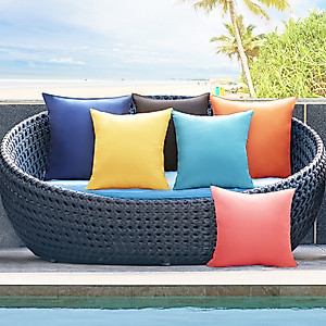 Western Home Outdoor Pillow Covers 12x20 Waterproof, Patio Throw Pillow Covers Cushions for Couch Garden Tent Park - Pack of 2 Pillow Covers,Dark Gray