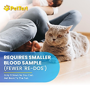 PetTest Blood Glucose Test Strips, Easy Open for Use with a Glucometer Monitor for Dogs & Cats, sterilized and Individually Sealed, 50 Pieces