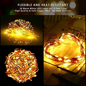 Smartdio 200 LED Solar Powered String Lights, 8 Modes 72ft Copper Wire Starry Lights, Outdoor Waterproof IP65 Fairy Christams Decorative Lights for Gardens,Homes,Wedding,Party (Warm White)