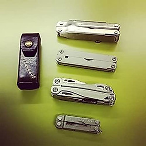 LEATHERMAN, Micra Keychain Multitool with Spring-Action Scissors and Grooming Tools, Stainless Steel, Built in the USA, Red