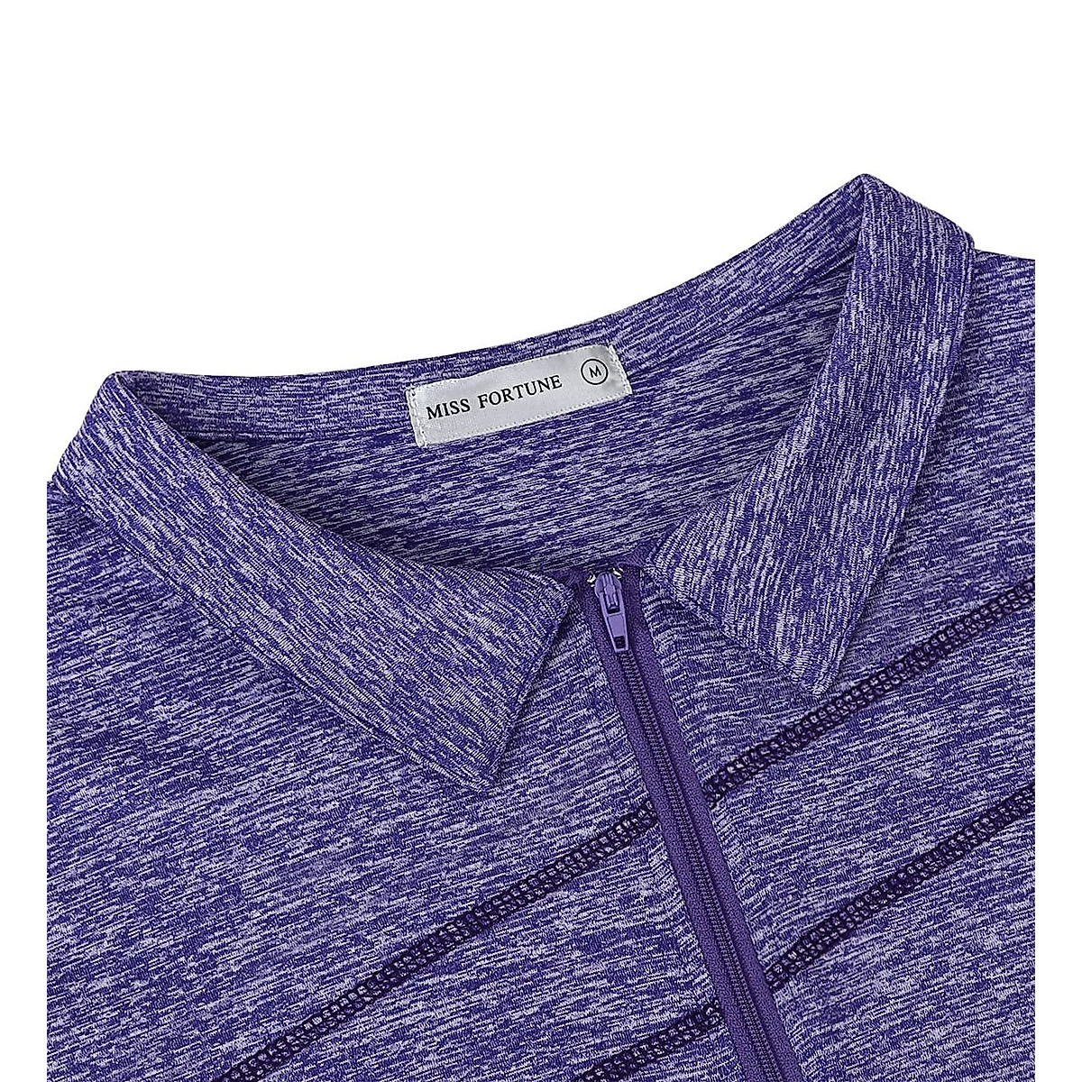 MISS FORTUNE Womens Plus Size Gym Shirts Running Golf Tops Workout Shirts, Quick Dry Sport Tops Short Sleeve Purple 2XL