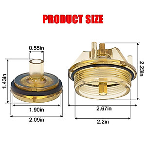 Febco 765-1 Repair Kit 905212 Bonnet and Poppe Repair Kit Compatible With febco 1 & 1-1/4 Inch ackflow Preventer and Pressure Vacuum Breaker