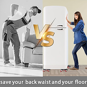 Furniture-Dolly-Furniture-Movers with-5-Wheels, Furniture Sliders Lifters Tool Set for Moving Heavy Duty, Furniture Dollies, Max Capacity 1650Ib