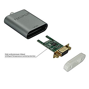 50/Pack PAKLIMCN USB-C to VGA Adapter Thunderbolt 3 with Gold-Plated Connector USB3.1 Type C Wholesale for VGA Compatible for Dell XPS 13/Chromebook Pixel/Yoga 910/Miix 510/surface go (Grey)