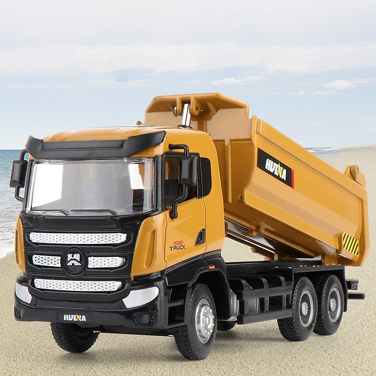 Gemini&Genius Construction Dump Truck Toy, Heavy Duty Alloy Construction Toys Vehicle, 1:50 Scale Diecast Site Dumper, Toy Trucks for Kids 8,9,10,11,12 Year Old and up