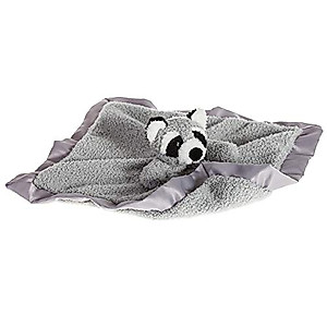 Apricot Lamb Stuffed Animals Raccoon Security Blanket Infant Nursery Character Blanket Luxury Snuggler Plush Baby Lovey(Raccoon, 13 Inches)