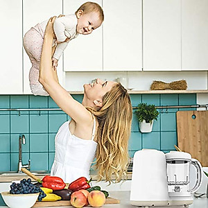 Avec Maman - Baby Chef 4-in-1 Food Processor for Babies - NEW 2023 - Steamer - Blender - Bottle Warmer - Jar Warmer - Multifunctional Baby Food Maker - BPA-Free & Certified Safe