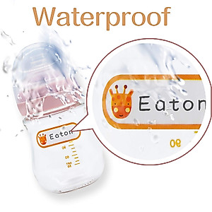Name Labels for Kids ，Bottle Labels，Write-on Personalized Label for Kids，Adhesive Labels Sticker for Organization，Pack of 160 Handwritten Waterproof Name Sticker