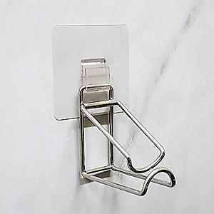 LeleCAT Wall Hooks 13lb(Max),Waterproof and Oilproof,Transparent Seamless Hooks Bathroom Kitchen Heavy Duty Self Adhesive Hooks,4 Pack