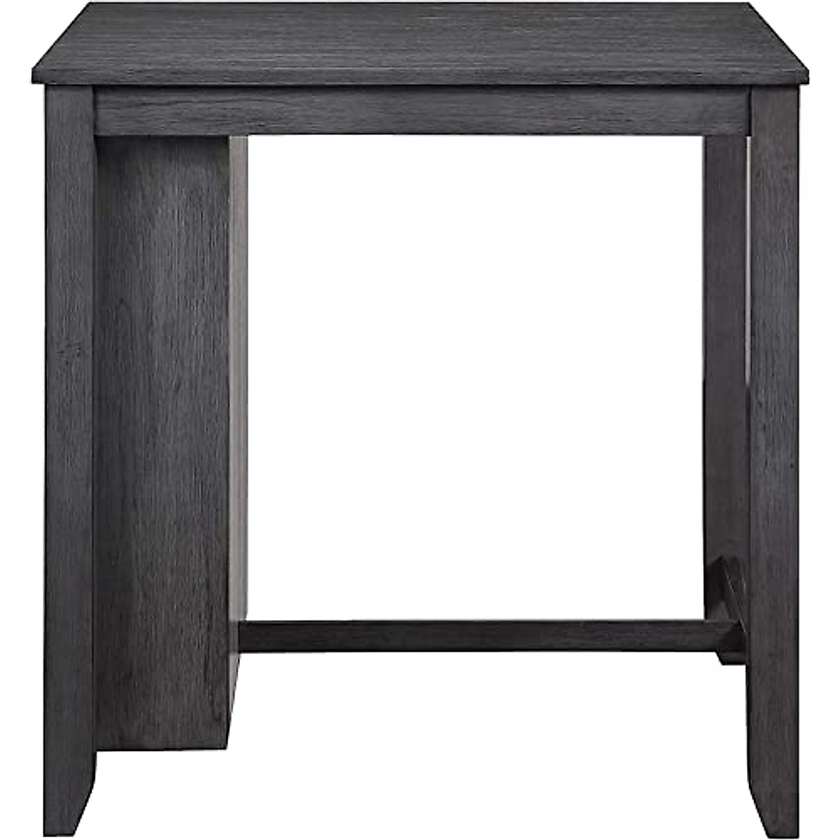 New Classic Furniture Heston Storage Counter Table Set with Two Chairs, 36-Inch, Gray