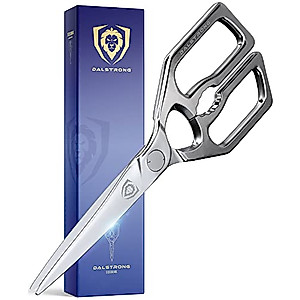 Dalstrong Professional Kitchen Scissors - 420J2 Japanese Stainless Steel - Ambidextrous Kitchen Shears - Detachable - Heavy Duty Sharp Blade - Vegetable, Meat, Pizza Scissors - Food Stain Resistant