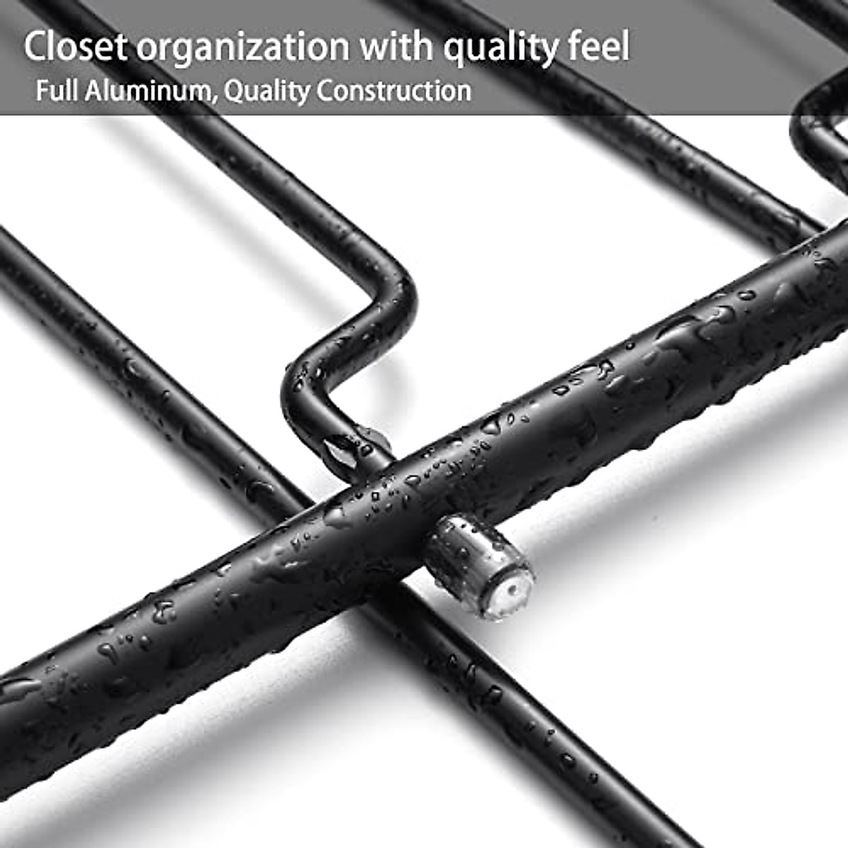 Pants Hangers Space Saving - 2 Pack Aluminum Pant Organizer for Closet Organization, Multiple Pants Hangers for Closet, Multifunctional Pants Rack Hanger, Jean Hangers, Scarf Organizer