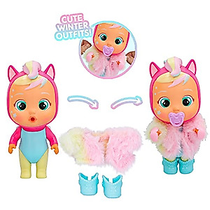 Cry Babies Magic Tears ICY World - Keep Me Warm Series | 8 Surprises, Accessories, Surprise Doll - Great Gift for Kids Ages 3+