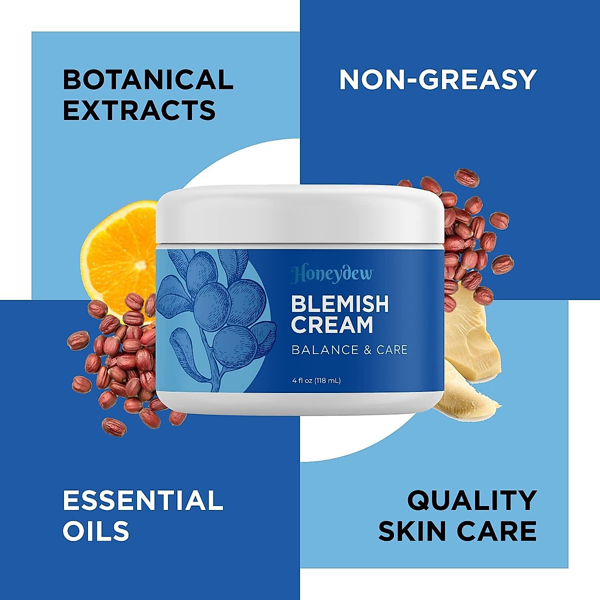 Scar Cream Face and Body Moisturizer - Whipped Blemish Cream for Stretch Marks and Old Scars with Shea Butter - Silicone Free Hydrating Stubborn Scar Cream with Vitamin E for Face and Body Care