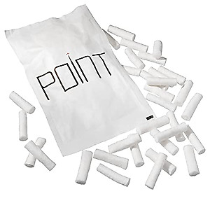 Point Cotton Nosebleed Plugs - Extra Absorbent Blood Clotting Cotton Rolls for The Nose (50 Count)