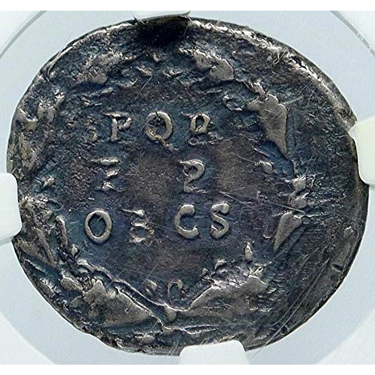 1655 IT CLAUDIUS very rare DENARIUS 49AD Ancient AR Roman Denarius VF NGC