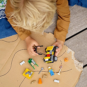 LEGO City Roadwork Truck 60284 Toy Building Kit; Cool Roadworks Construction Set for Kids, New 2021 (58 Pieces)