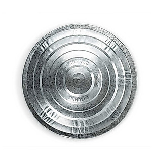 Generic Galvanized Steel Trash Can - Trash Can with Lid - Galvanized Trash Can with Lid - Metal Trash Can - Outdoor Garbage Can with Lid -Steel, Gray - Pre-Galvanized Trash Can with Lid Round