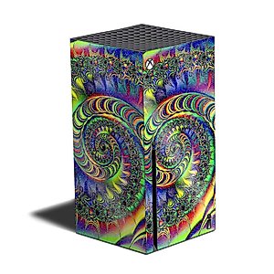 MightySkins Glossy Glitter Skin Compatible with Xbox Series X - Outer Space | Protective, Durable High-Gloss Glitter Finish | Easy to Apply and Change Styles | Made in The USA (GL-MIXBSERX-Outer Space)