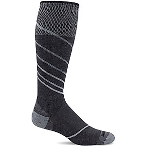 Sockwell Men's Pulse Firm Graduated Compression Sock, Charcoal - Medium/Large