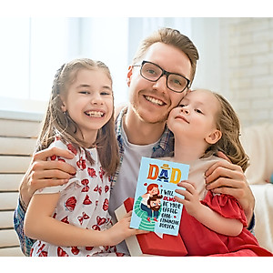 D24TIME Funny Fathers Day Card for Dad from Daughter-I Will Alwanys Be Your Financial Burden Happy Fathers Day Gift Card Humorous Fathers Day Greeting Cards with Envelope Dad Birthday Card from