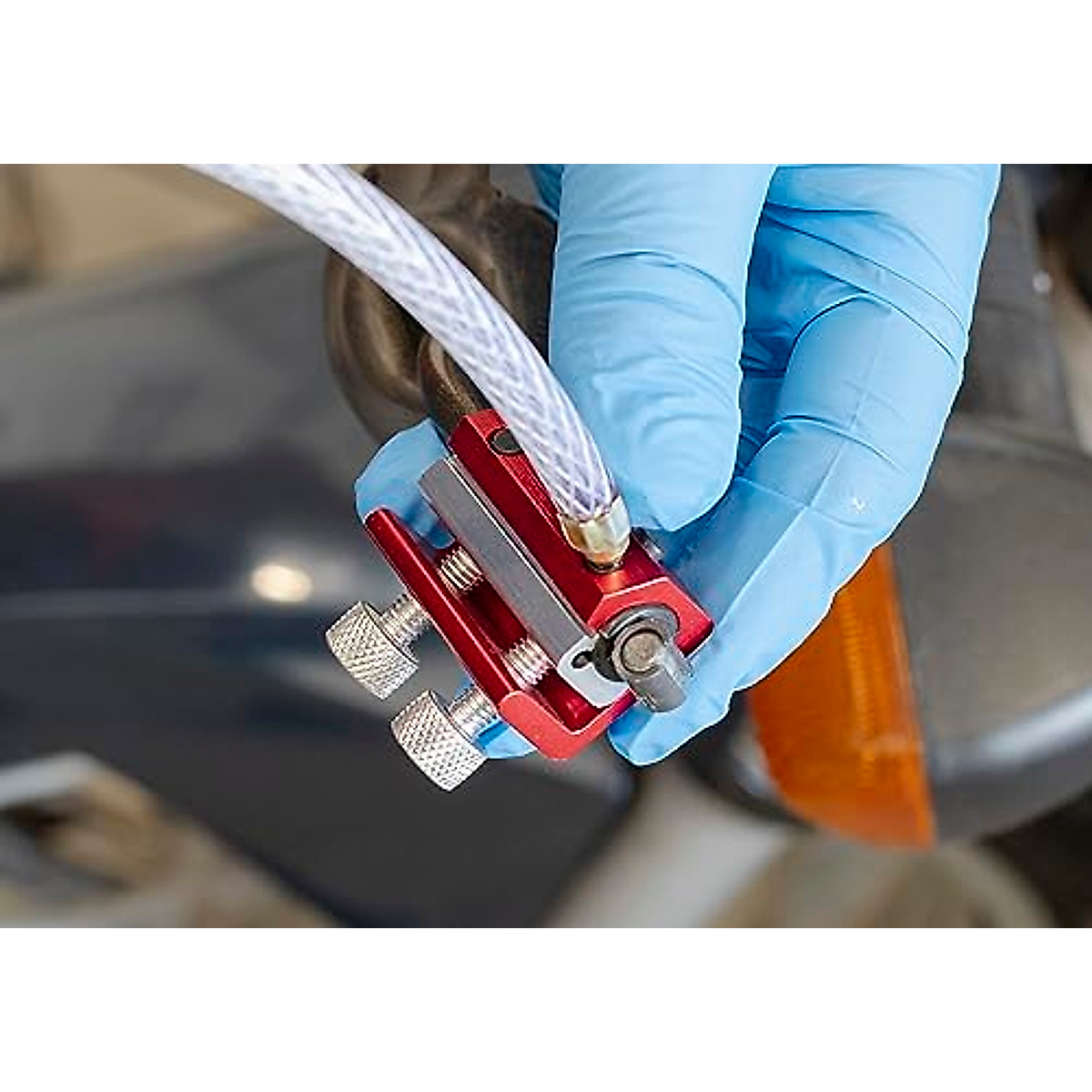 Sealey MS038 Motorcycle Twin-Clamp Cable Oiler, 25mm Length, Red