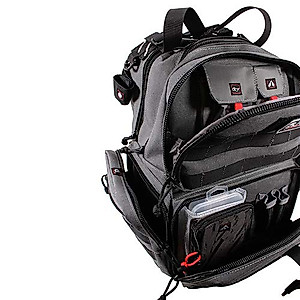 G5 Tactical Range Backpack | Gray | 3 Handguns Capacity | MOLLE Webbing | Durable Waterproof Stain-Resistant Shooting Tactical Gear