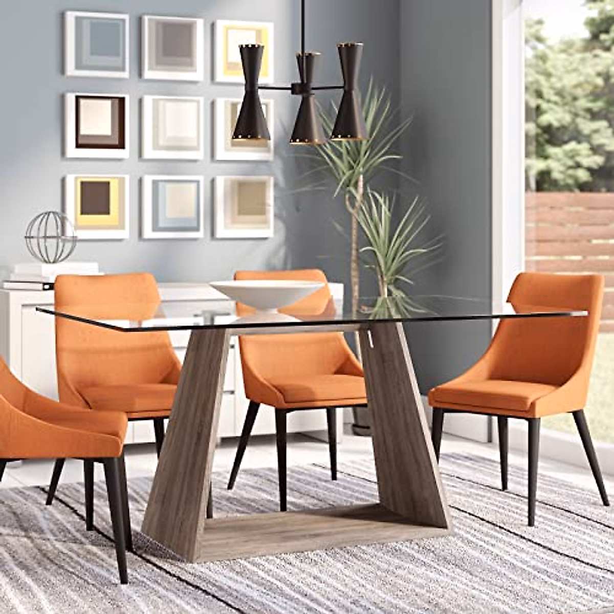 Fab Glass and Mirror Clear Tempered Top 24"x48" Rectangle 1/2" Thick with Flat Edge Radius Corner Replacement Dining, Coffee, Patio Table, Tabletop Protectors by Fab Glass, 24" X 48"