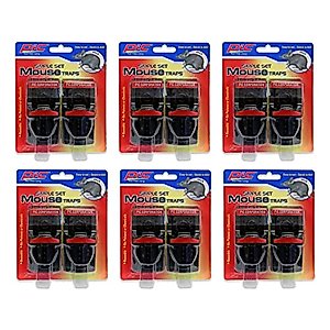 PIC Simple Set Mouse Traps, 2 Count (Pack of 6)