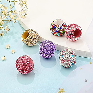 6 Pieces Stethoscope Decorations Stethoscope Charms Crystal Stethoscope Charm Bling Stethoscope Charm Round Stethoscope Charm for Nurses Doctors Veterinarians Technicians