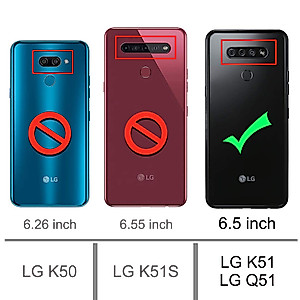 Osophter for LG K51 Case,LG Reflect Case,LG Q51 Case Shock-Absorption Flexible TPU Rubber Protective Cell Phone Cover for LG K51(Black)
