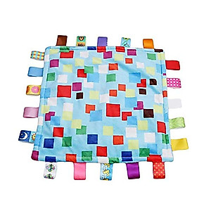 G-Tree Yellow Baby Comforter Blanket - Rabbit, Bird and Bee Animals Security Blanket with Plain Yellow Textured Underside