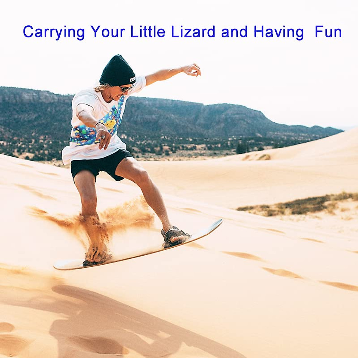 Reptile Carrier, Adjustable Small Animal Sling Carrier for Bearded Dragons Lizards