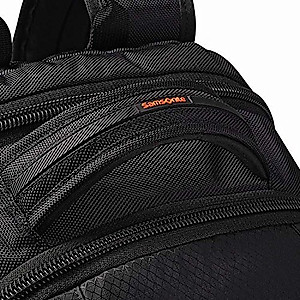 Samsonite Tectonic 2 Large Backpack, Black/Orange, 18 x 13.3 x 8.6