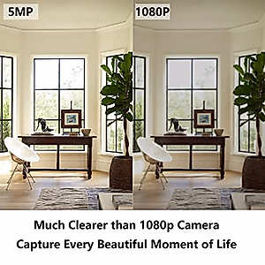 Guaddaole 5MP PoE IP Camera Outdoor with Person Detection, 5MP Dome Security IP Camera with Audio, 98ft IR Night Vision, 2.8mm Lens with Wide Angle, IP66 Weatherproof, H.265/H.264(2592x1944@30fps)