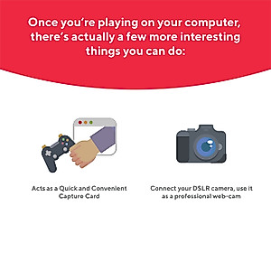Human Things GENKI ShadowCast - Easily Connect and Play Game Consoles on The Laptop, Smallest Capture Card with Great Performance