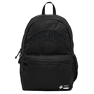 Superdry Mens Unisex Code Graphic Montana Rucksack, Five-Pocket Design Black Size One Size