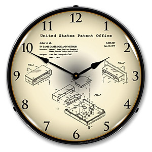 Collectable Sign and Clock Gaming Console TV Game Cartridge 1977 3 of 29 Gaming Patents Clocks