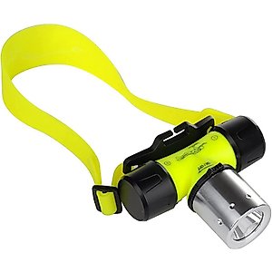 LUXNOVAQ Underwater Flashlight for Diving Super Bright 1800 Lumens LED Diving Headlamp, IPX8 Waterproof Scuba Dive Light 3 Modes Snorkeling Diving Flashlight Dive Torch for Underwater Sports