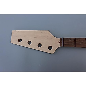 WUQIMUSC Unfinised electric Bass Guitar Kits 20 fret 34 inch Basswood body maple neck for diy