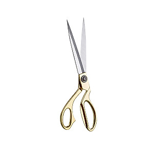 10.5'' Fabric Scissors Stainless Steel sharp Tailor Scissors clothing scissors Professional Heavy Duty Dressmaking Shears Sewing Tailor (Golden)