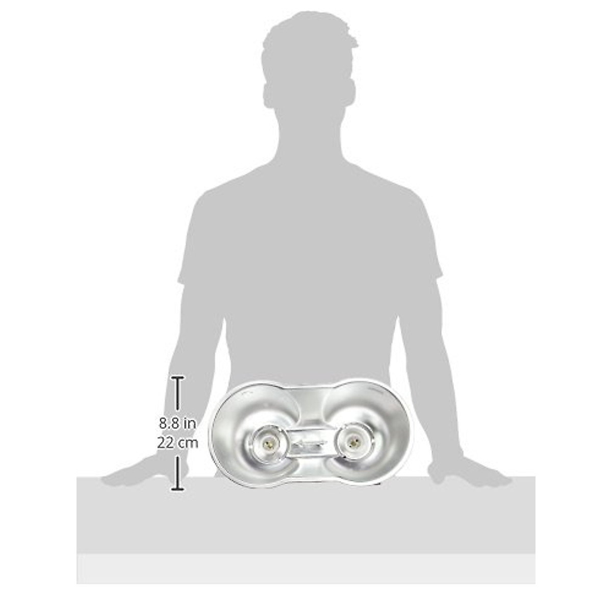 Zoo Med Combo Deep Dome Dual Lamp Fixture