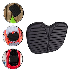 UXELY Kayak Seat Cushion, Canoeing Seat, Waterproof Kayak Seat Pad, Detachable Black Kayak Seat Pad Cushion