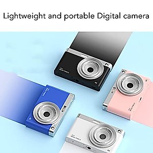 4K Digital Camera, 2.88In 50MP Pixels Mirrorless IPS HD Compact Camera, AF Autofocus 16X Zoom Camera with Built in LED Fill Light (Blue)