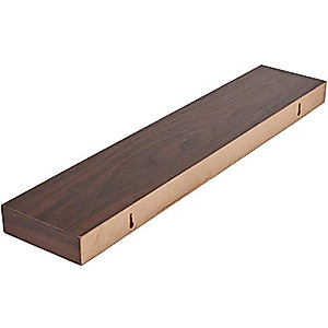 Kiera Grace kieragrace KG Maine Floating Shelves-Dark Walnut, 12", 16", 24", Set of 3 Wall Organization