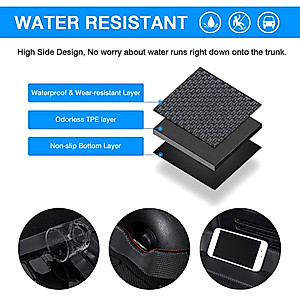 KUST Custom Fit Cargo Mat for 2020-2023 2024 Ford Escape Hybrid & No-Hybrid Cargo Liner All Weather Trunk Liner Tray Black TPO