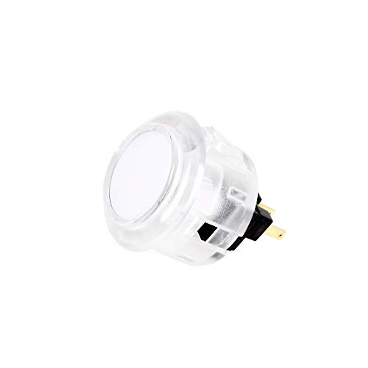 Fosiya 6X Arcade Clear Push Buttons 30mm Replace for Arcade Sanwa Buttons PS2 PS3 XBOX360 Consoles (Clear White)