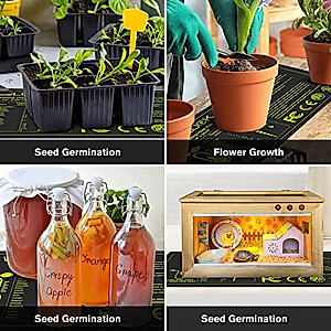 WELLUCK Seedling Heat Mat, Plant Heating Mat for Seed Starting, 1 Pack 10"x 20.75" Heating Pad for Plants Seedlings, Waterproof Warm Starting Heat Mat for Indoor Plants Germination