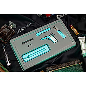 GoatGuns Miniature 1911 Historical Model Tiffany Blue | 1:2.5 Scale Diecast Metal Build Kit