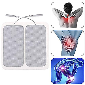 20 Pcs 2" X 4" TENS Unit Replacement Pads, Compatible with AUVON TENS, TENS 7000 - Durable Rectangular Self-Adhesive Electrodes Pads, Latex-Free and Flexible for Lower Back and Multiple Pain Relief